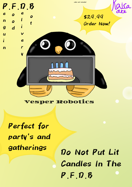 Penguin Food Delivery Bot - ibisPaint