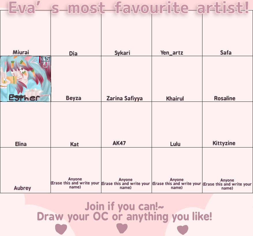 Eva's Favorite Artists - Collab - ibisPaint