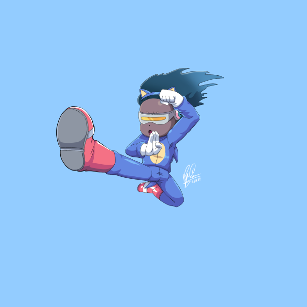 Double Time as Sonic - ibisPaint
