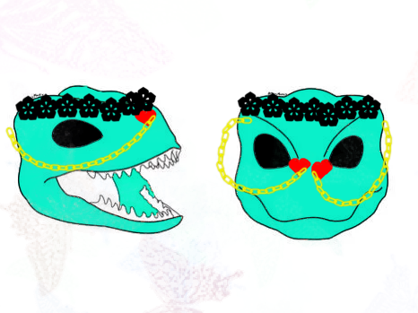 Custom Dino mask - ibisPaint