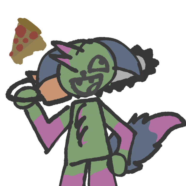 dont touch mah pizza - ibisPaint