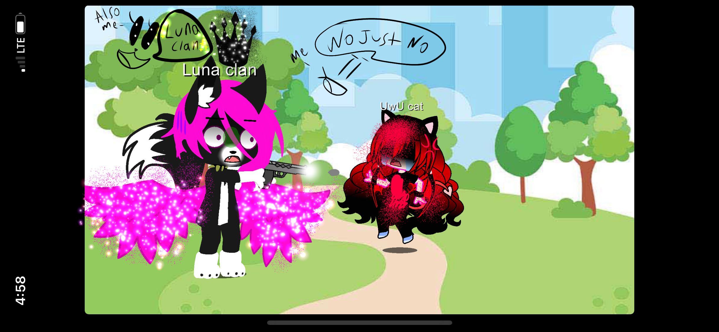 Big mama eternal vs UWU cat - ibisPaint