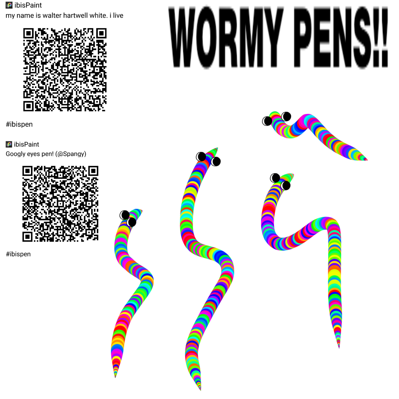 SILLY WORM PEN!! - ibisPaint