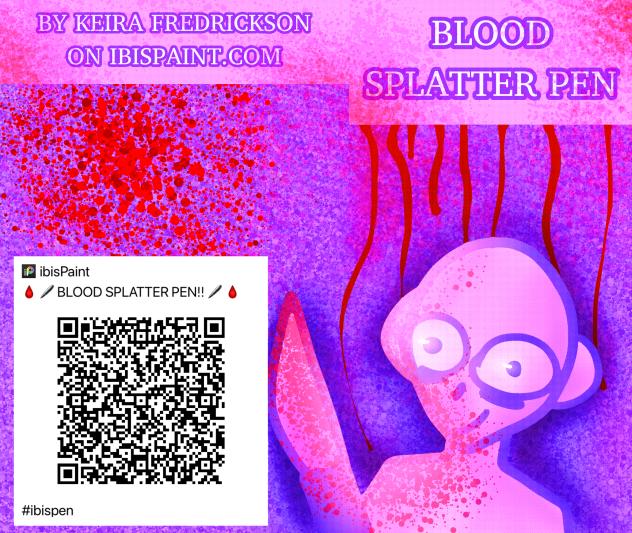 blood splatter pen thingie - ibisPaint