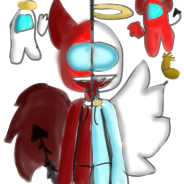 Demon and angle - ibisPaint