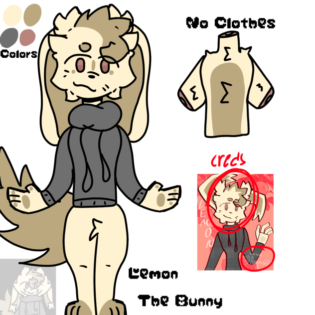 Lemon The Bunny Reference Sheet - ibisPaint