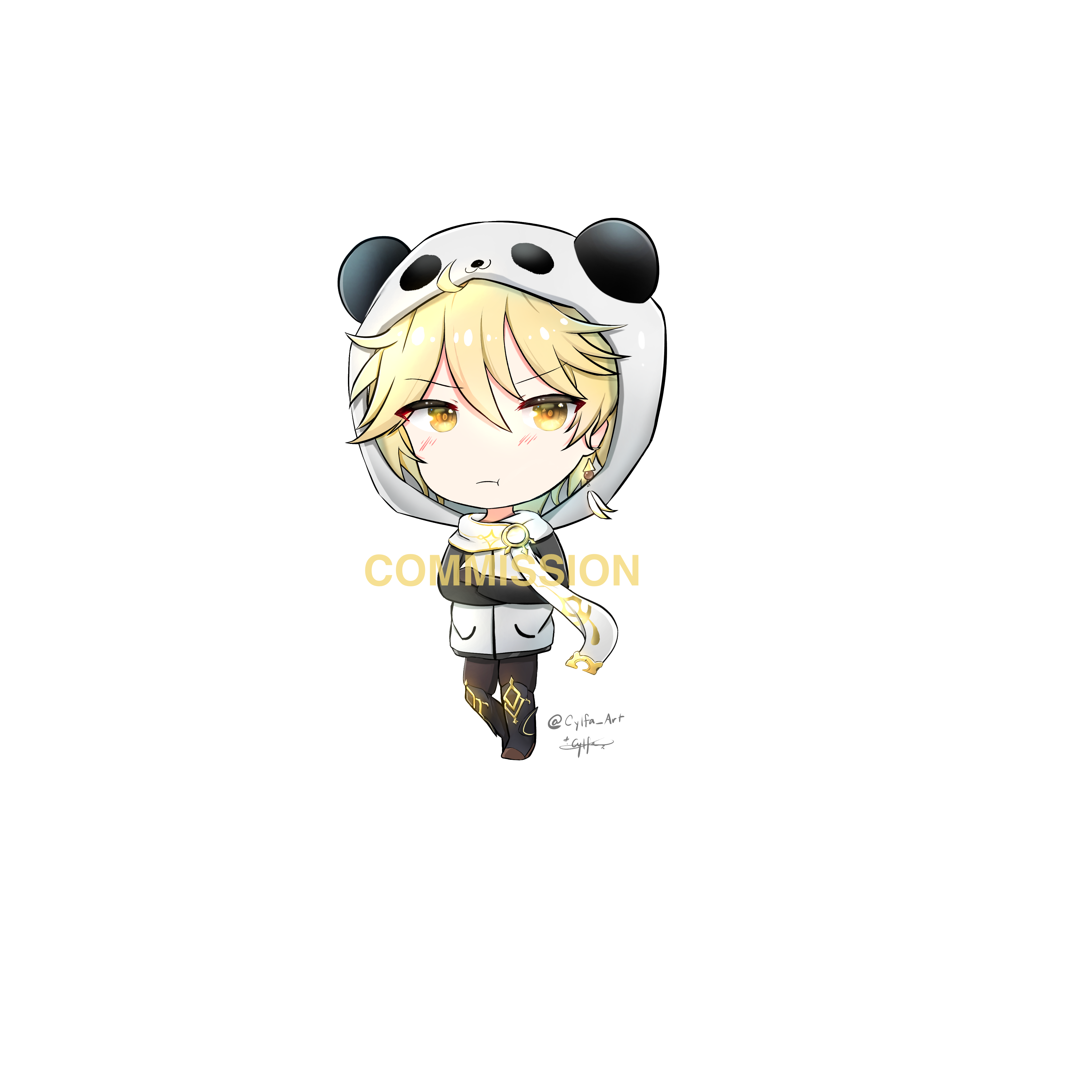 Aether in Panda Hoodie - ibisPaint