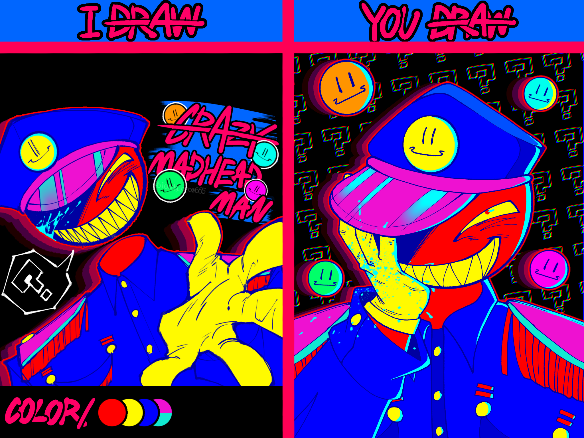 Crazy Madhead Man collab - ibisPaint