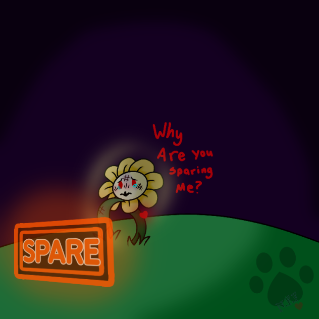 Why are you sparing me.~Undertale~Flowey - ibisPaint