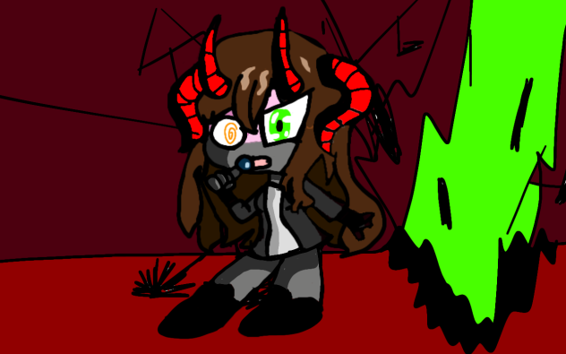 fixing gacha heat fnf thunder cosplay - ibisPaint