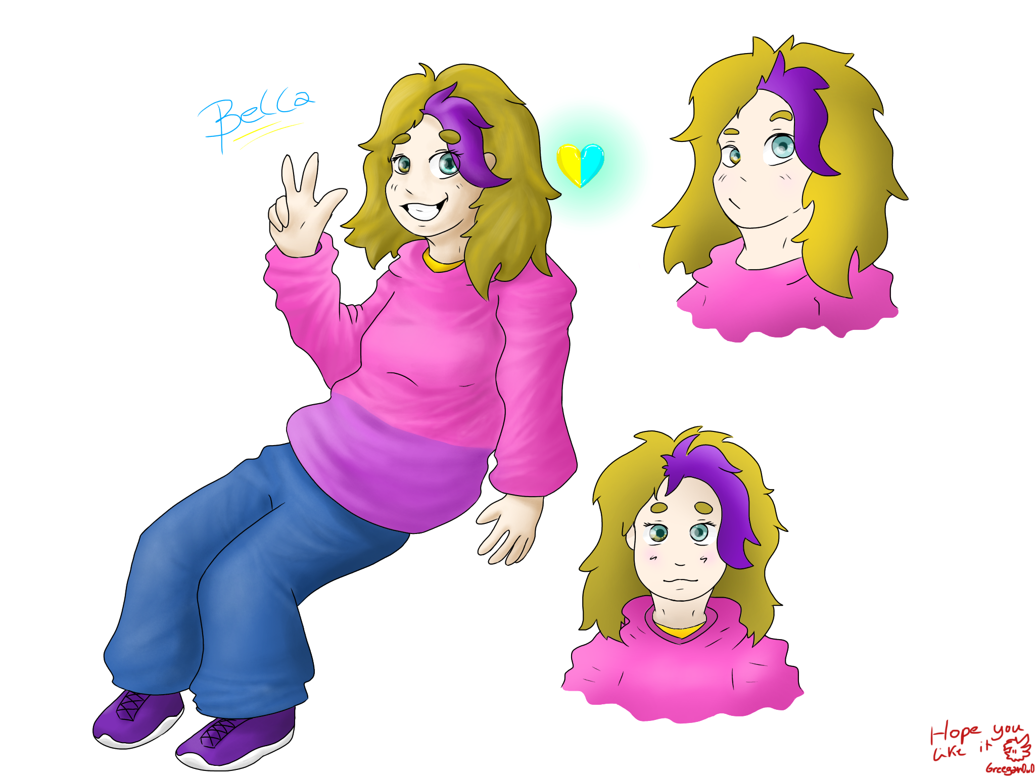Bella ref sheet for Gigi QU - ibisPaint