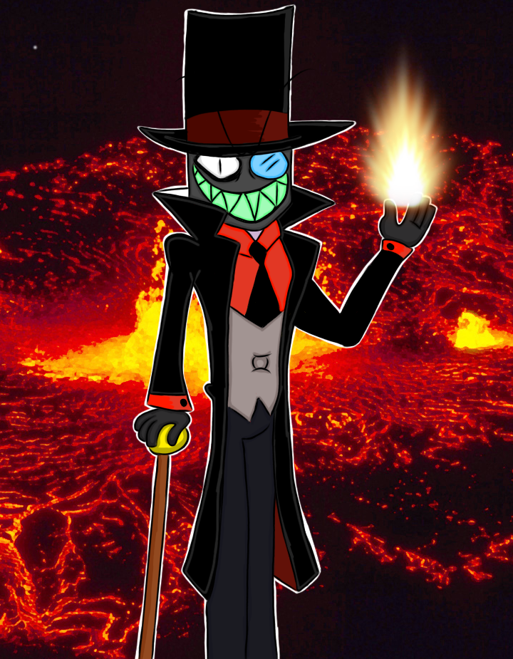 black hat hellish 🔥🔥🔥🎩🎩🎩 - ibisPaint