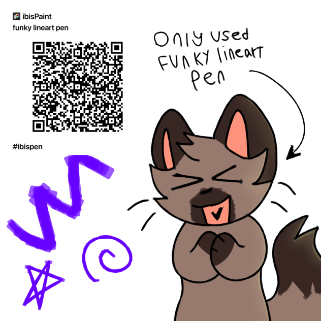 Funky lineart pen - ibisPaint