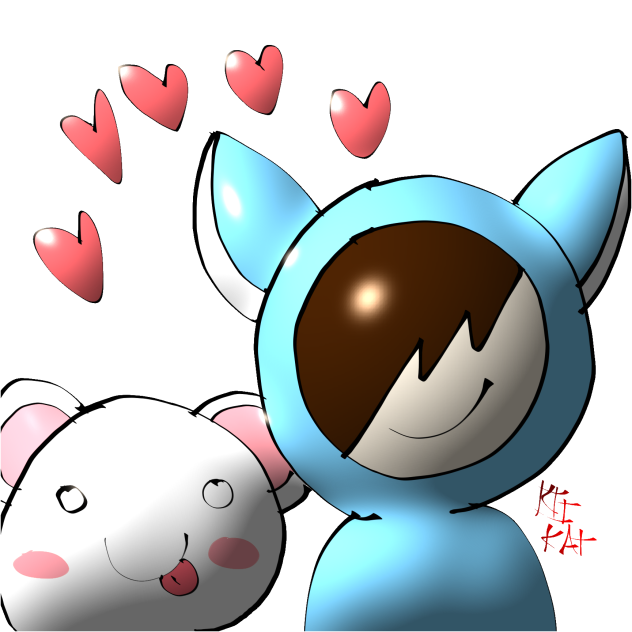 Sweet fluffy bear and seiko - ibisPaint