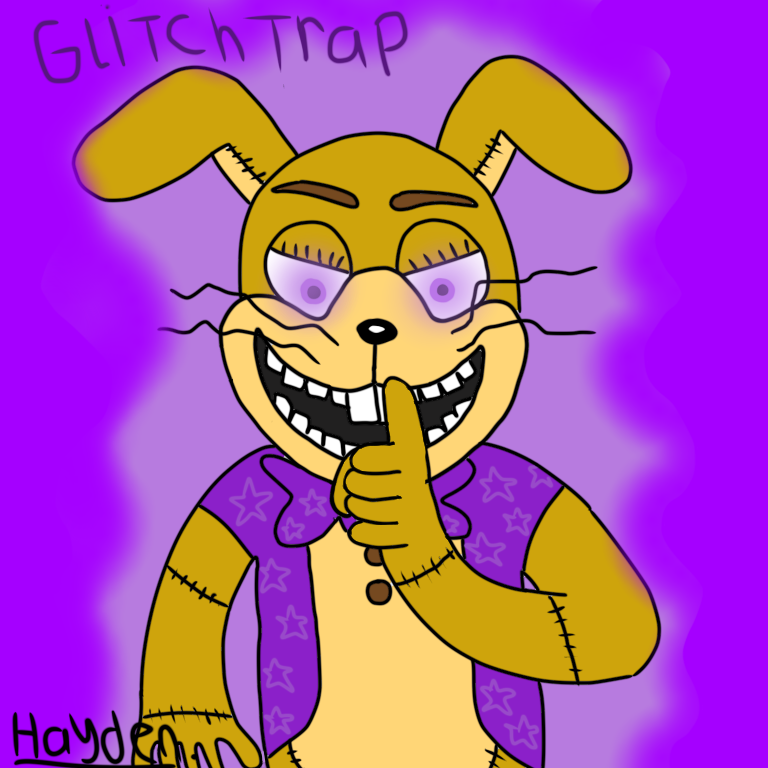 Glitchtrap speed draw - ibisPaint