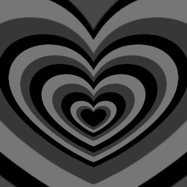 y2k heart black - ibisPaint