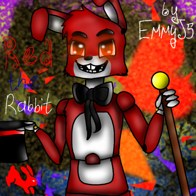 Red The Rabbit. fnaf - ibisPaint