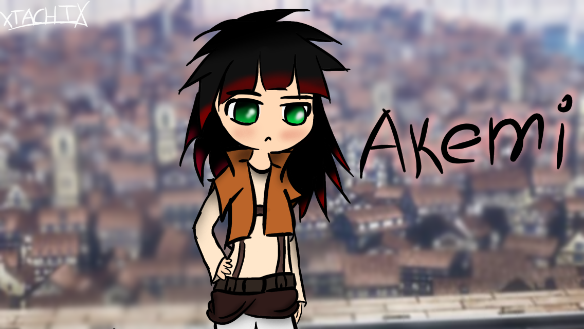 Dibujando - Akemi Shingeki no kiojin - ibisPaint