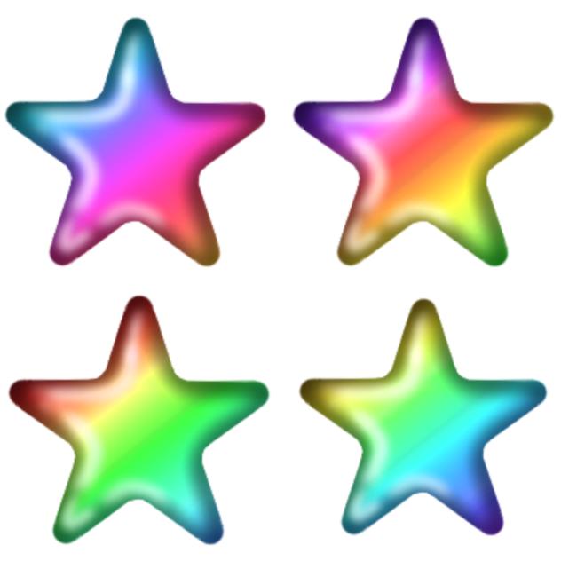 Colorful stars - ibisPaint