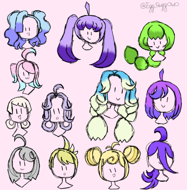 miitopia wig doodles - ibisPaint