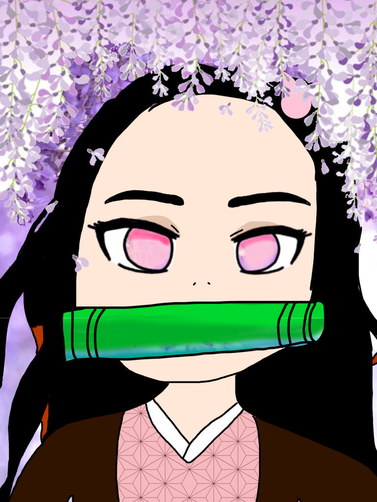 my first drawing of nezuko (bad lol) - ibisPaint