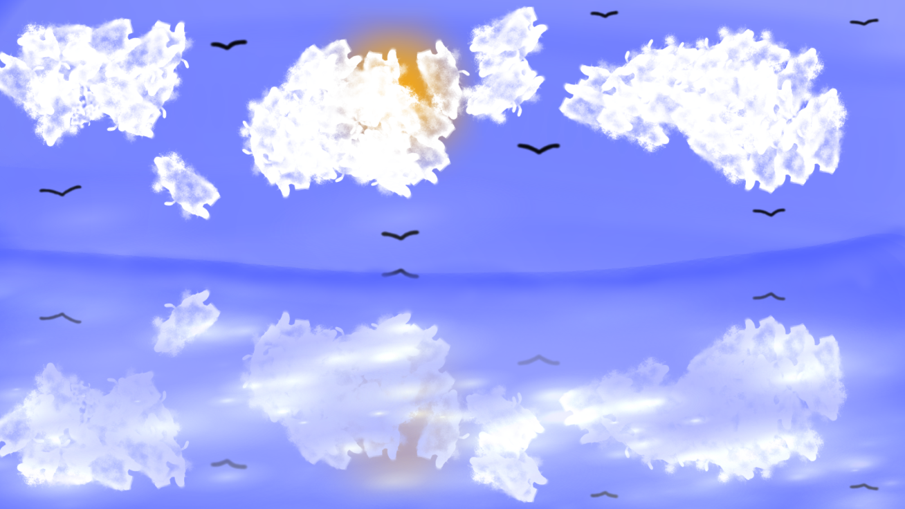 Vue sur la mer - ibisPaint