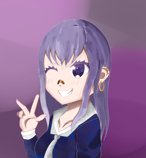 Face 8 grayscale challenge - ibisPaint