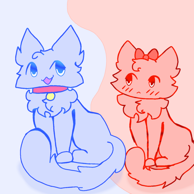 Blue And Red - ibisPaint