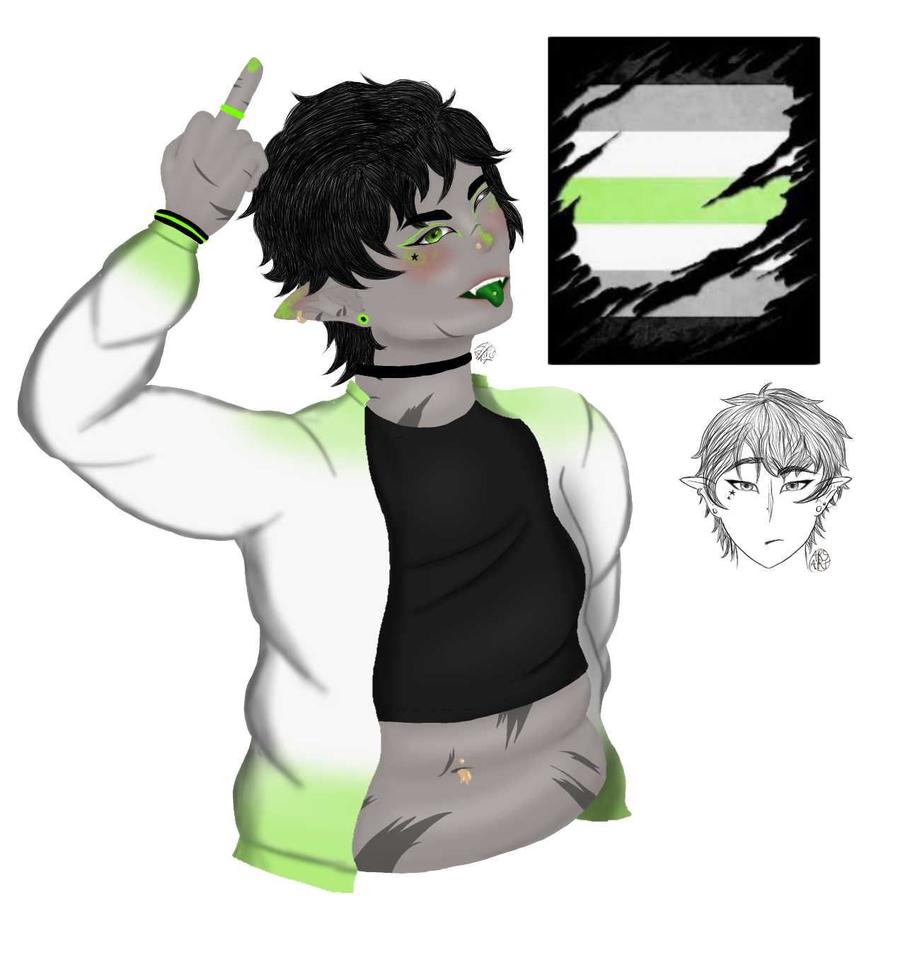 Agender as a person - ibisPaint