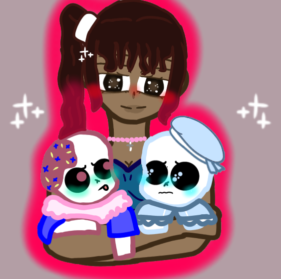 Me and Bitty Crunch and Bubble Sans - ibisPaint