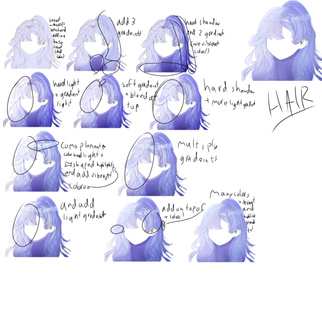 hair shading!! - ibisPaint