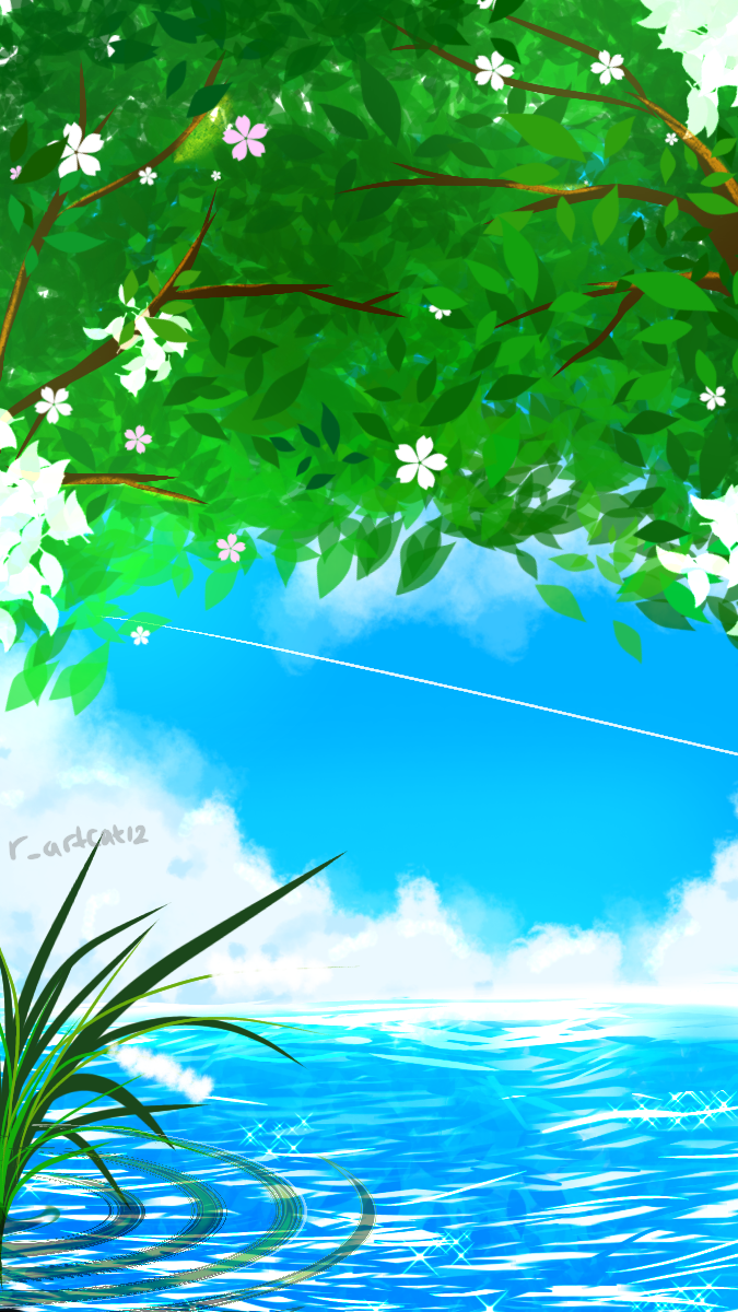 langit itu biru - ibisPaint