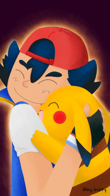 Ash and Pikachu - ibisPaint