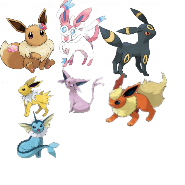 all evelutions of evee - ibisPaint