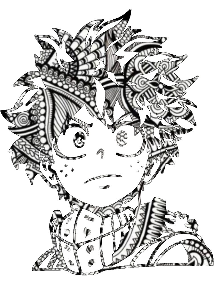 Deku Zentangle Decal - ibisPaint
