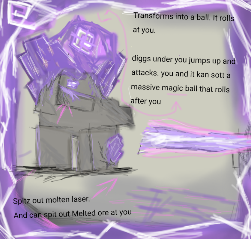 A cool golem concept - ibisPaint