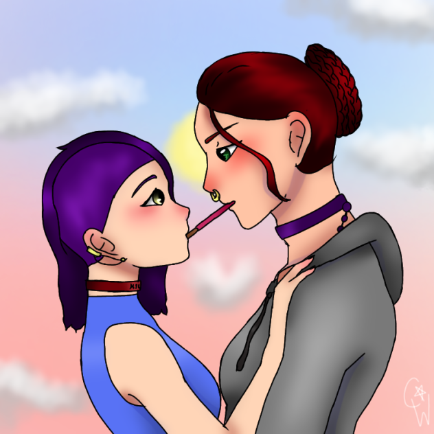 Scarlett and Graffiti2 - ibisPaint