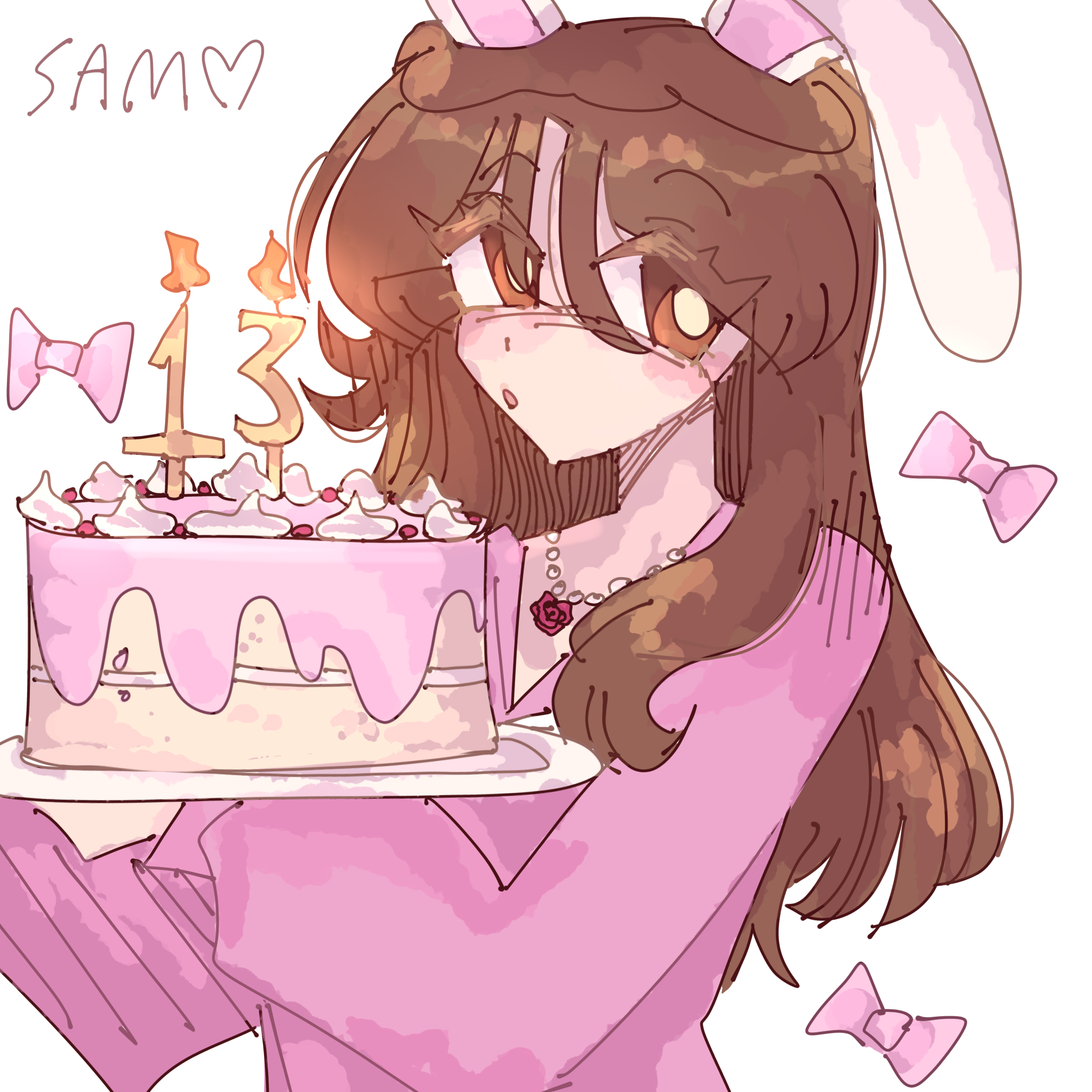 Happy birthday to my worst enemy (jk jk) - ibisPaint