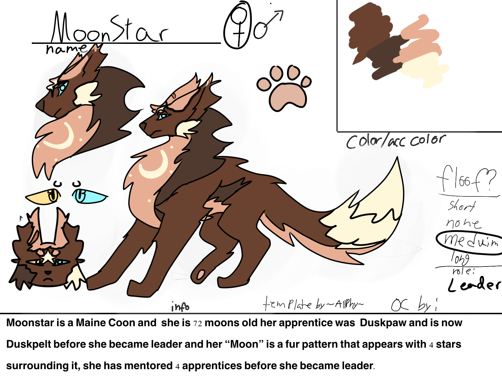 Moonstar for Allphy’s comic - ibisPaint