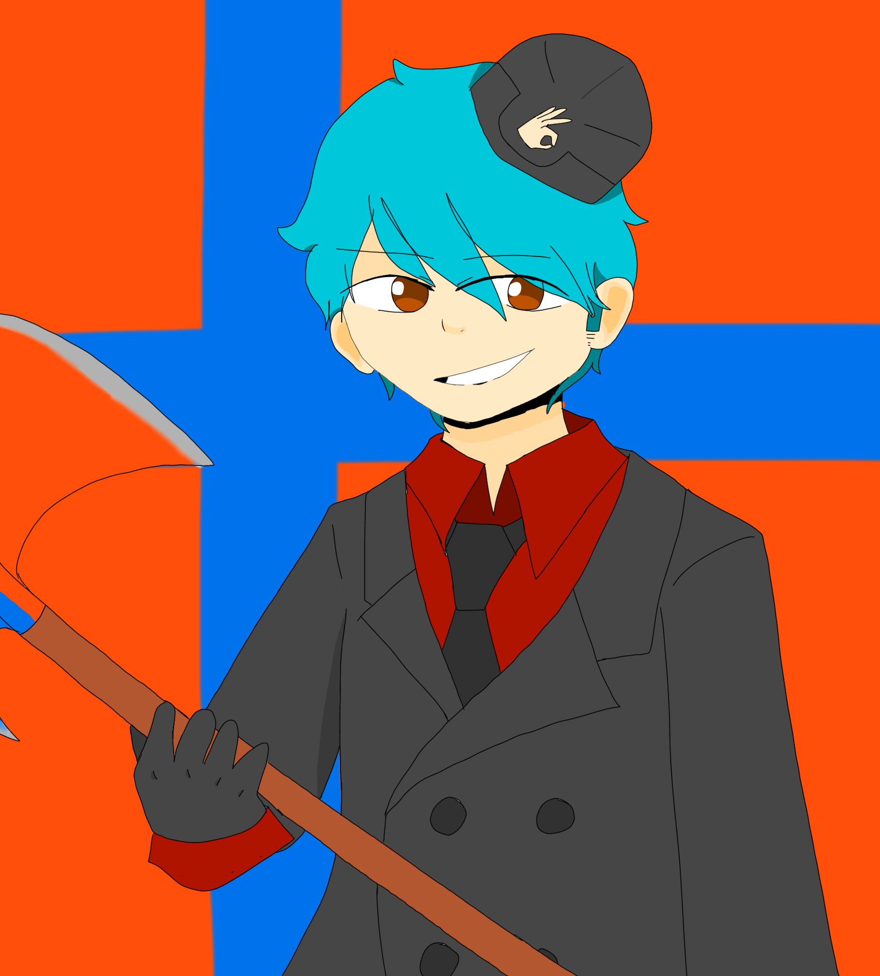 Damien (EmKay) as Aph Denmark - ibisPaint
