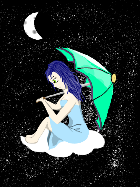 chica de la luna - ibisPaint