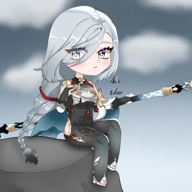 Shenhe🤍🖤 - ibisPaint