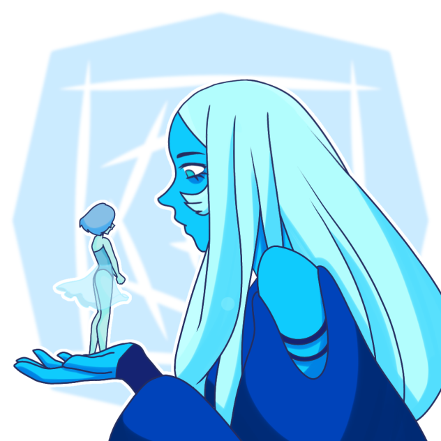 Blue Diamond and Her Pearl - ibisPaint