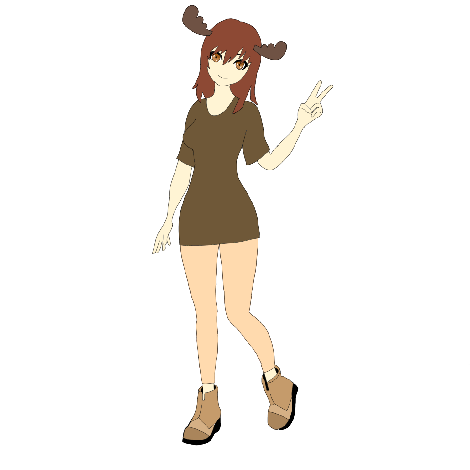 Moose girl - ibisPaint