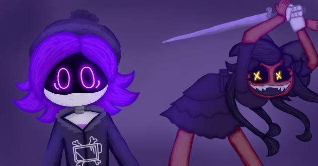 Uzi and Cyn scene redraw - ibisPaint