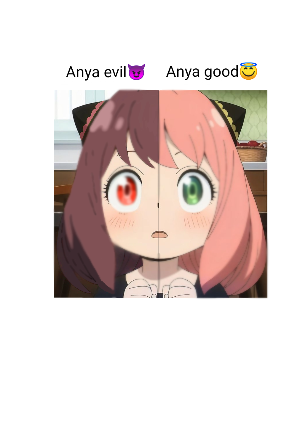 Anya evil😈,Anya good😇 - ibisPaint