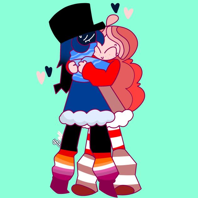 Couple cuddles 3 - ibisPaint