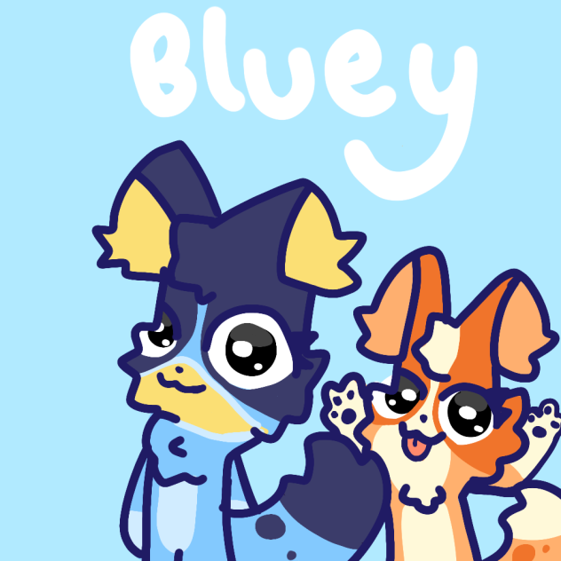bluey but furry version - ibisPaint