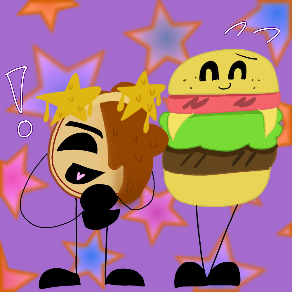 Pancake and Burger!!! - ibisPaint