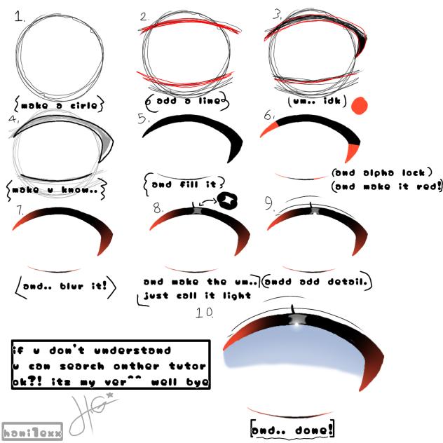 how i drew eye! - ibisPaint